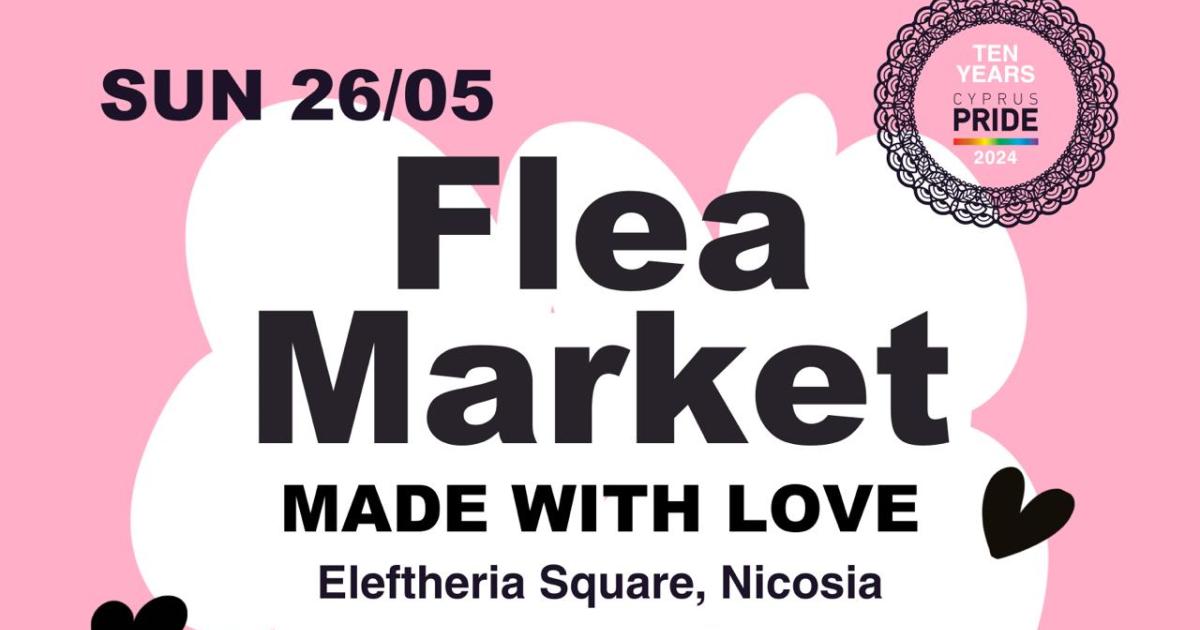 "Made with Love" Pride Festival Flea Market Invitation